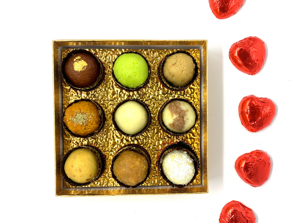 Mini Mixed Mithai: Gold Gift Box - Gupta's - Indian Sweets & Savouries